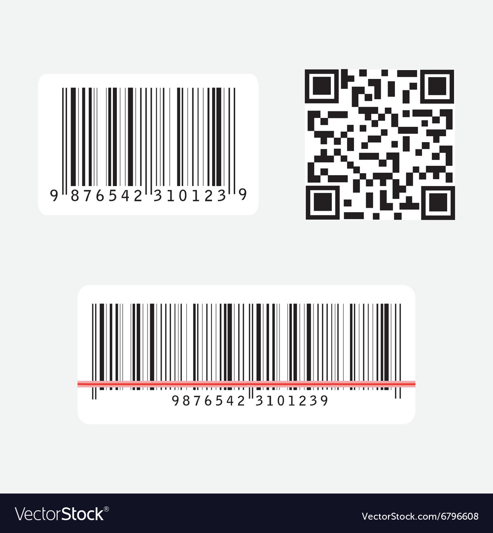 Bar code set Royalty Free Vector Image - VectorStock