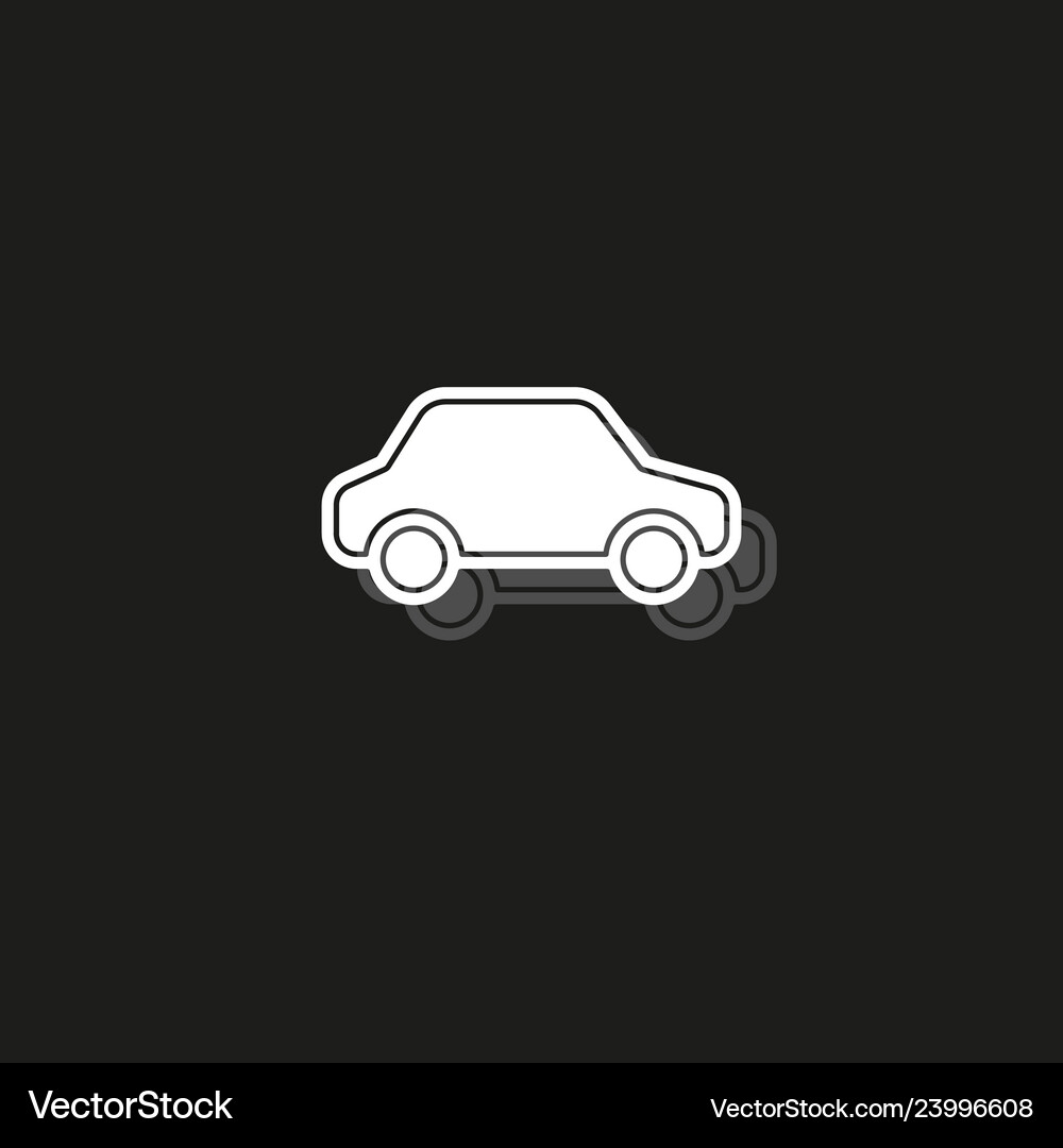 Car isolated - transportation vehicle Royalty Free Vector