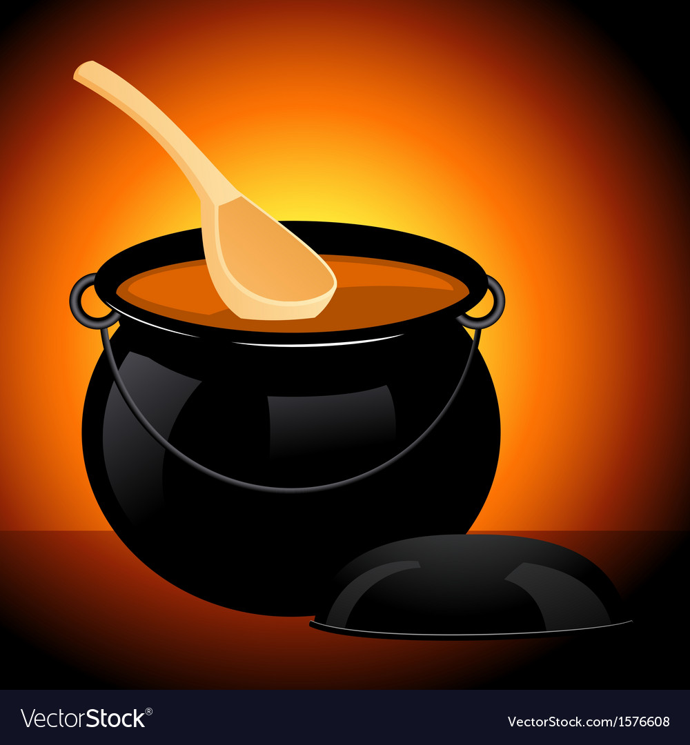 Cauldron Royalty Free Vector Image - VectorStock