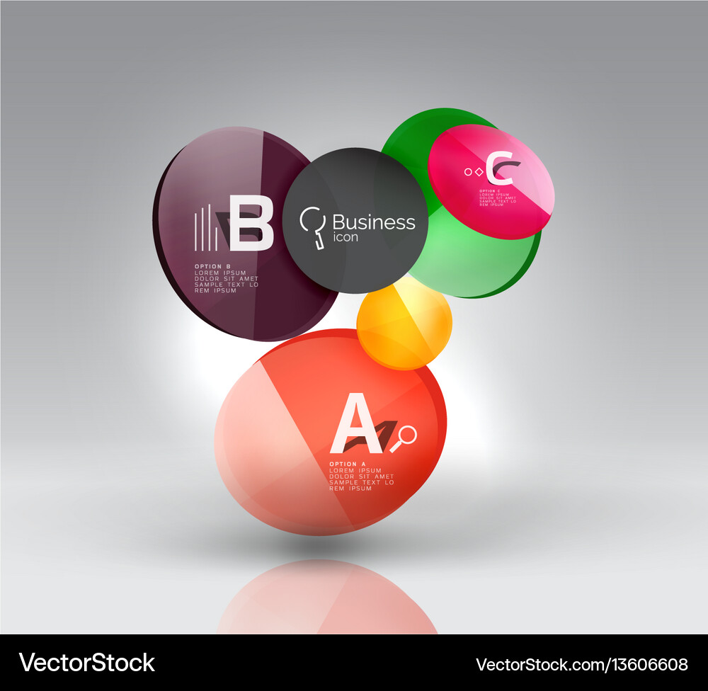 Circle modern business infographics design Vector Image