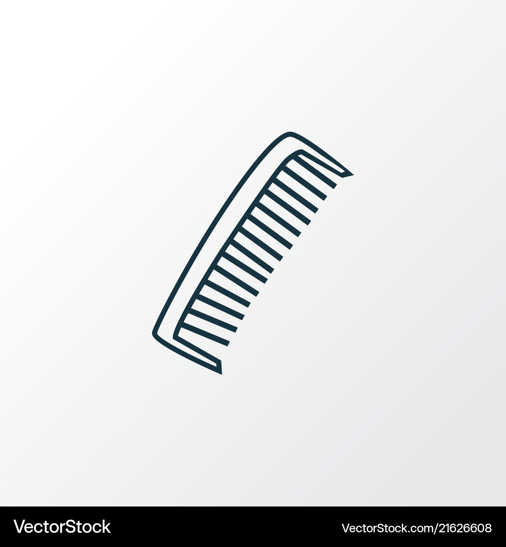 Comb icon line symbol premium quality isolated Vector Image