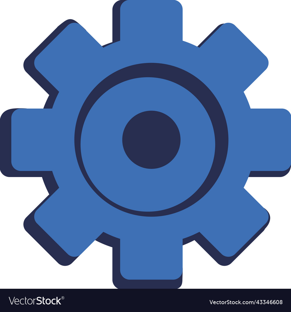 Gear cogwheel icon Royalty Free Vector Image - VectorStock