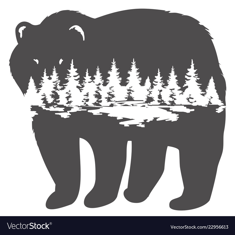 A bear Royalty Free Vector Image - VectorStock