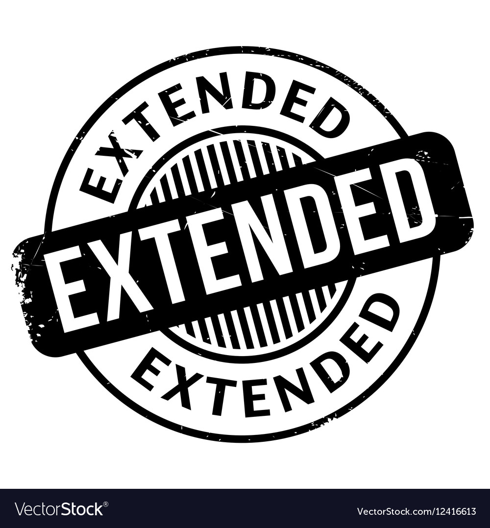 Extended rubber stamp Royalty Free Vector Image