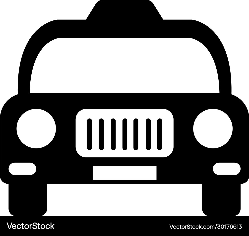 Taxi graphic design template isolated Royalty Free Vector