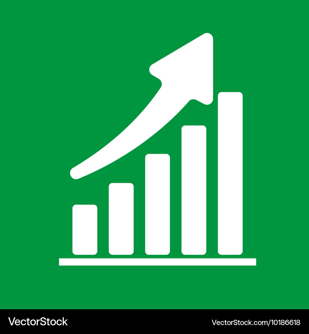 Business concept graph Royalty Free Vector Image