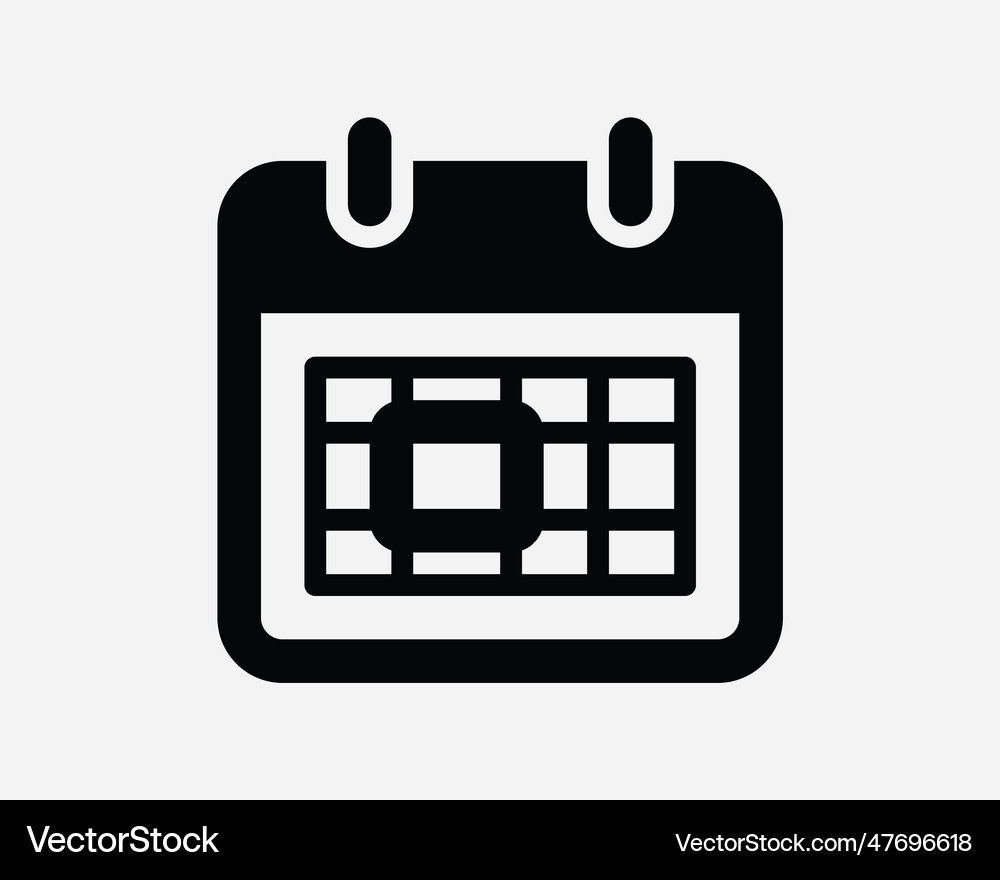 Calendar deadline icon schedule appointment event Vector Image