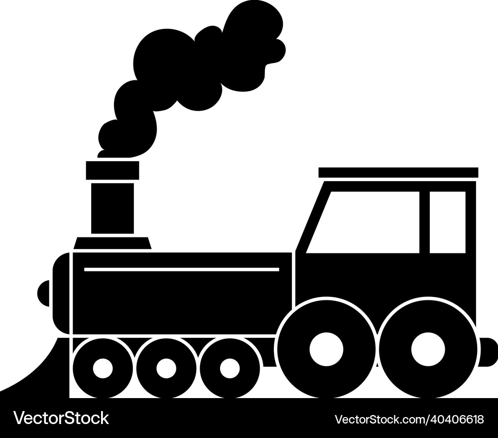 Locomotive train icon design template isolated Vector Image