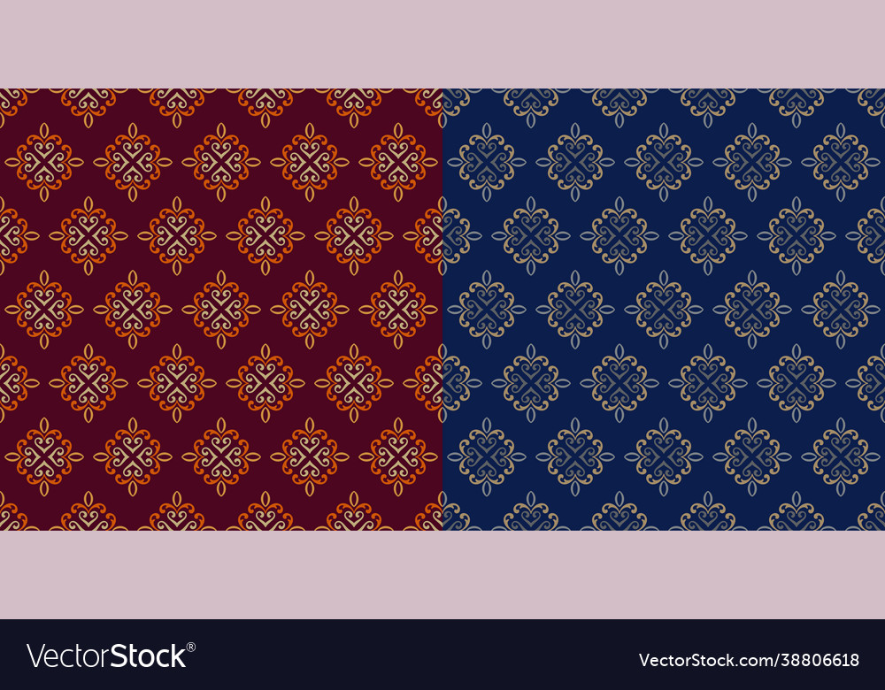 Simple geometric batik seamless pattern Royalty Free Vector