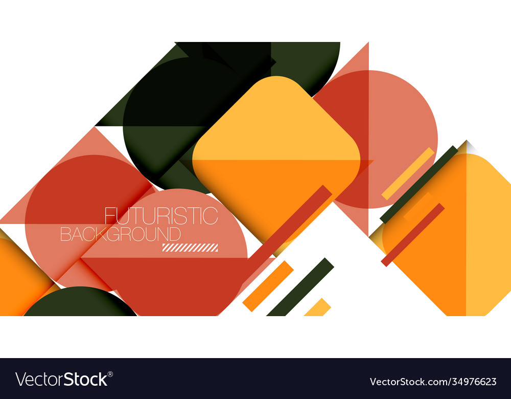 Clean minimal geometric abstract background Vector Image