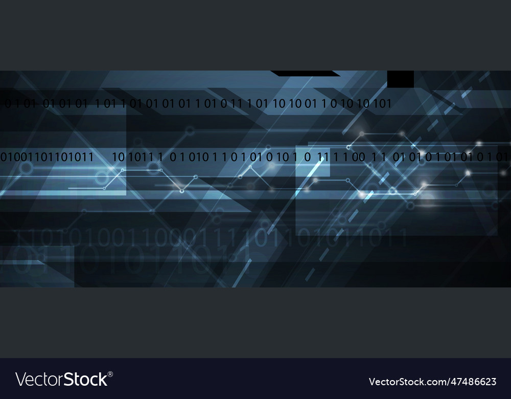 Technology data background idea of global Vector Image