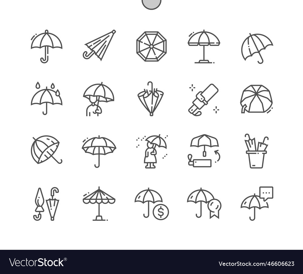 Umbrella rain protection stand Royalty Free Vector Image Umbrella rain protection stand Royalty Free Vector Image