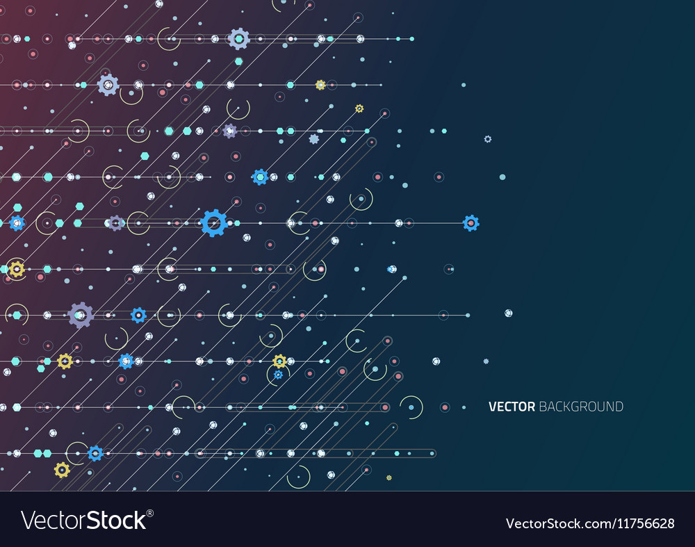 Abstract geometric technology design element Vector Image