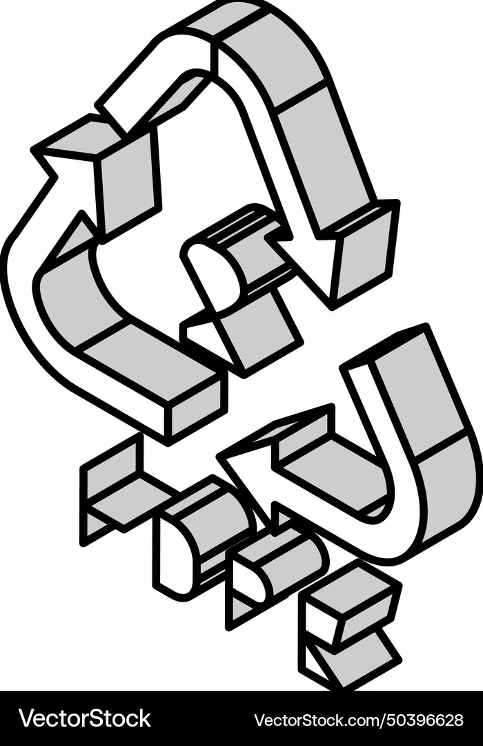 Hdpe recycle plastic product isometric icon Vector Image