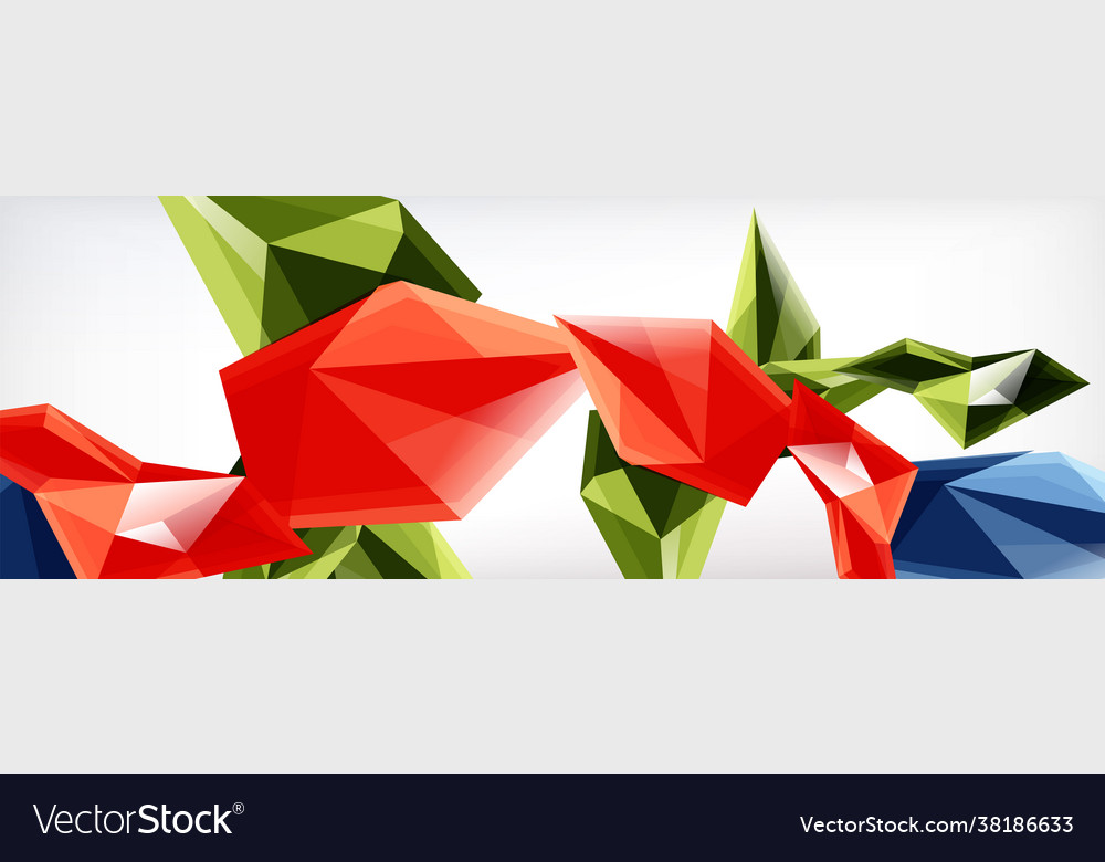 3d triangles and pyramids abstract Royalty Free Vector Image