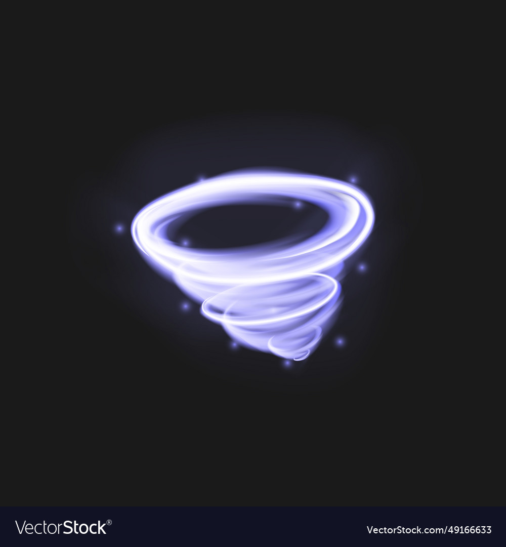 Abstract vortex light effect Royalty Free Vector Image