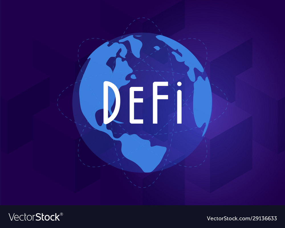 Defi - decentralized finance Royalty Free Vector Image Defi - decentralized finance Royalty Free Vector Image