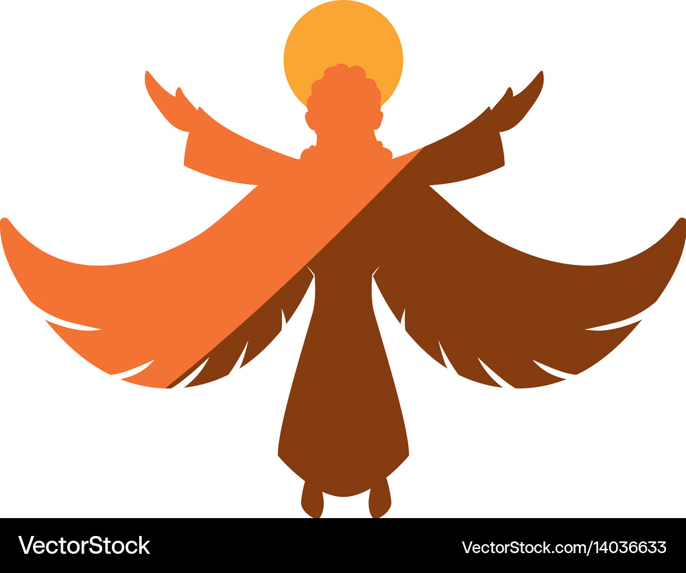 Holy spiritual angel Royalty Free Vector Image