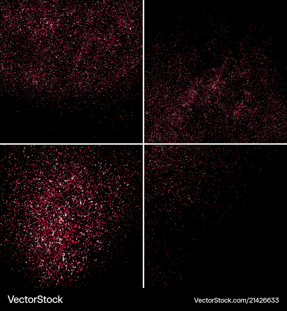 Pink explosion of confetti set texture Royalty Free Vector