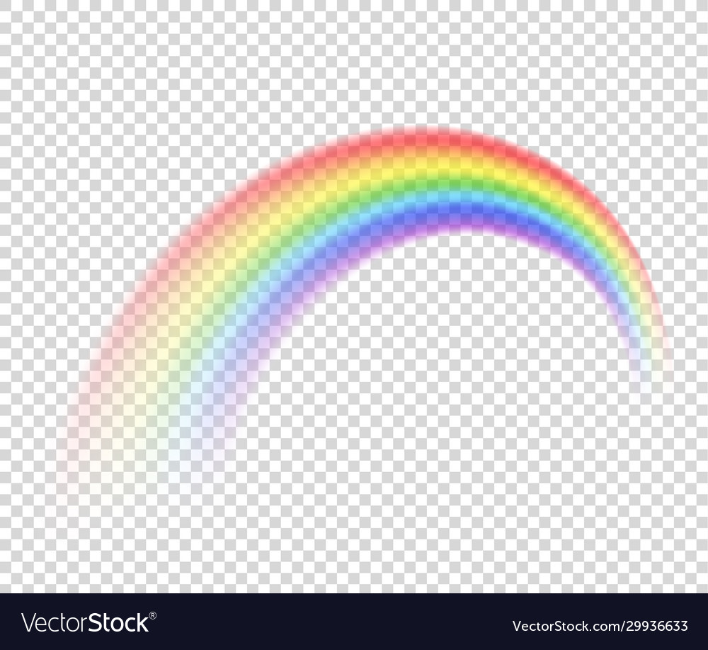 Rainbow on a transparent background Royalty Free Vector