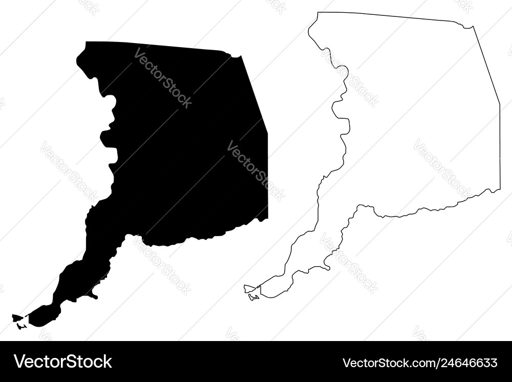 Sacramento county california map Royalty Free Vector Image