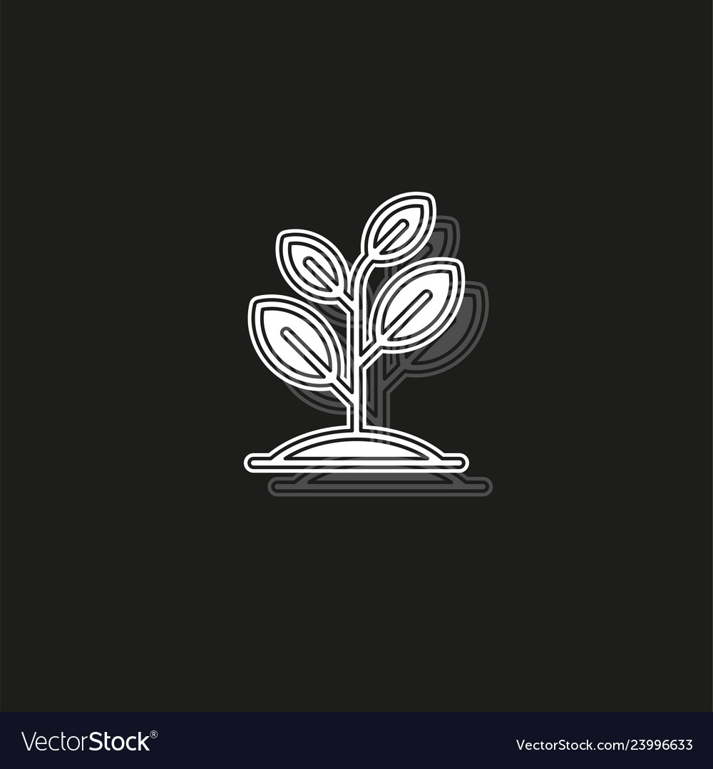 Seedling icon growing tree green agriculture Vector Image Seedling icon growing tree green agriculture Vector Image