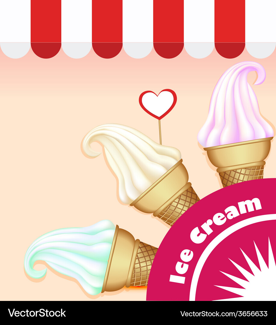 Set of ice cream Royalty Free Vector Image - VectorStock