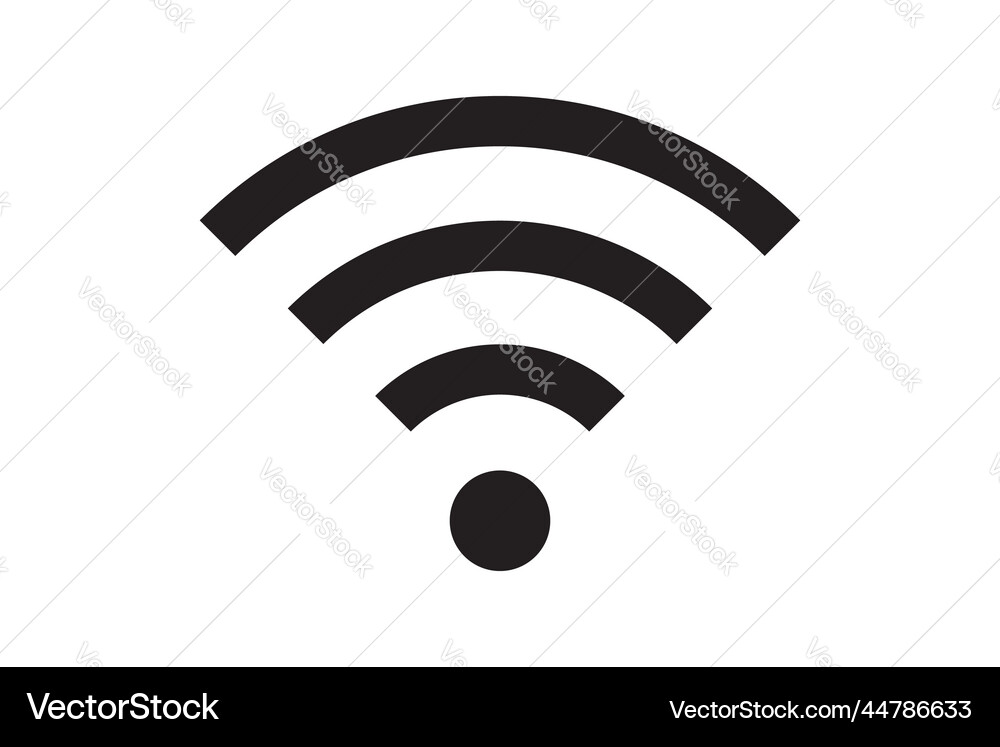 Wi fi symbol signal connection wireless internet Vector Image
