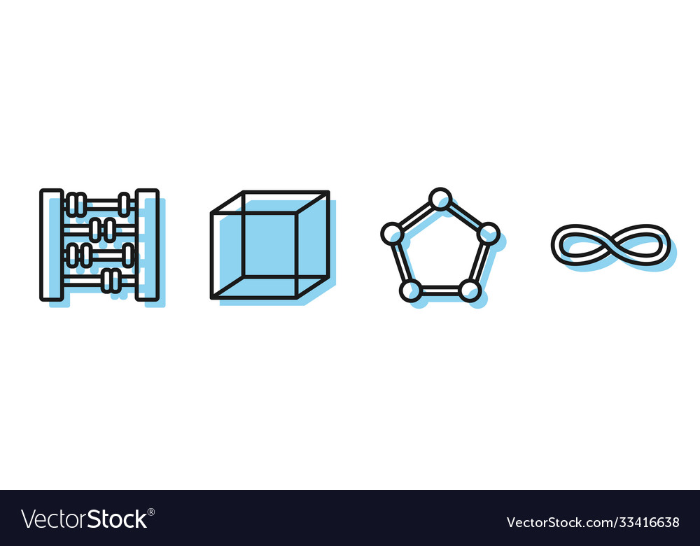 Set line geometric figure sphere graph schedule Vector Image Set line geometric figure sphere graph schedule Vector Image