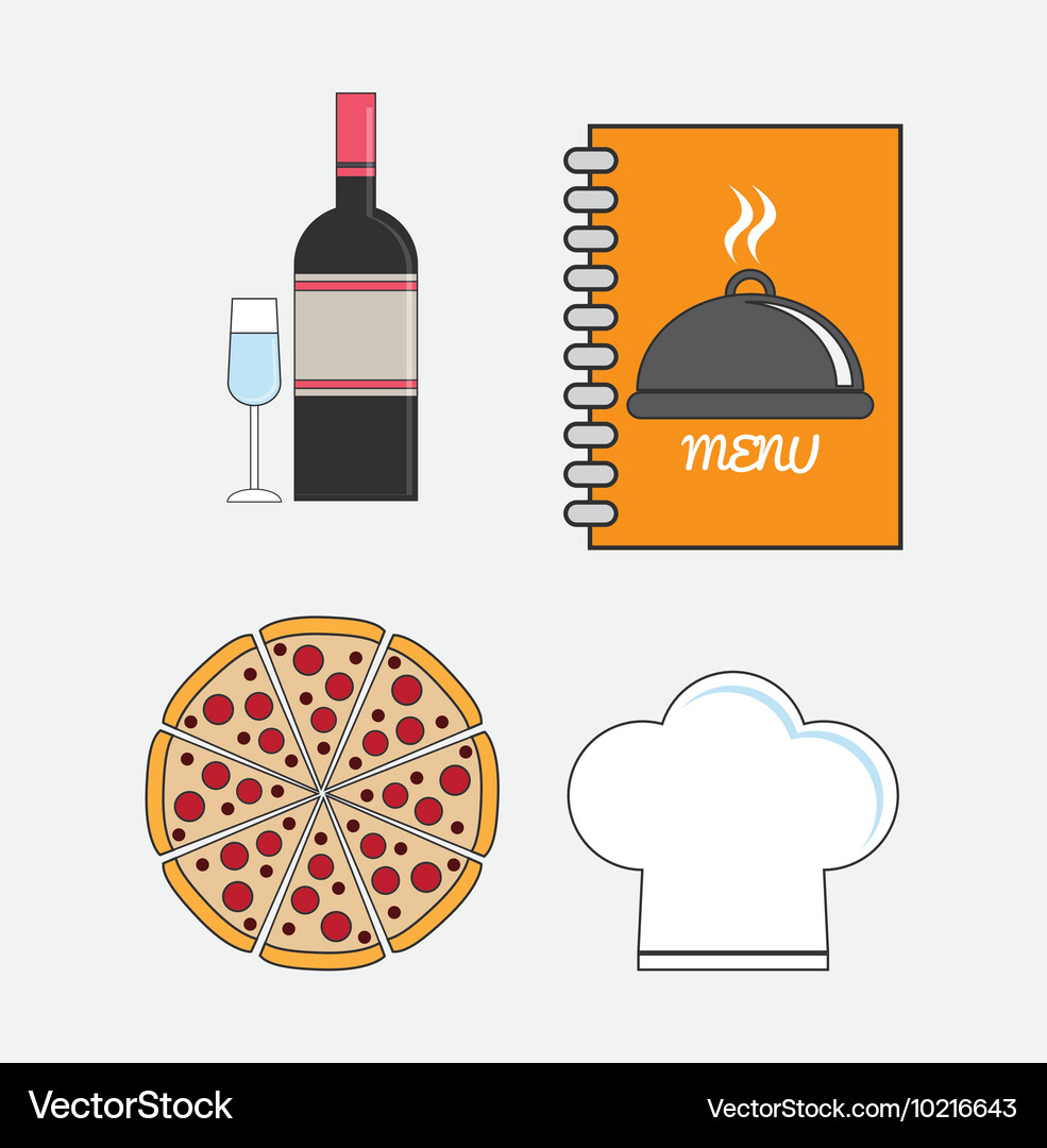 Catering service menu food icon Royalty Free Vector Image