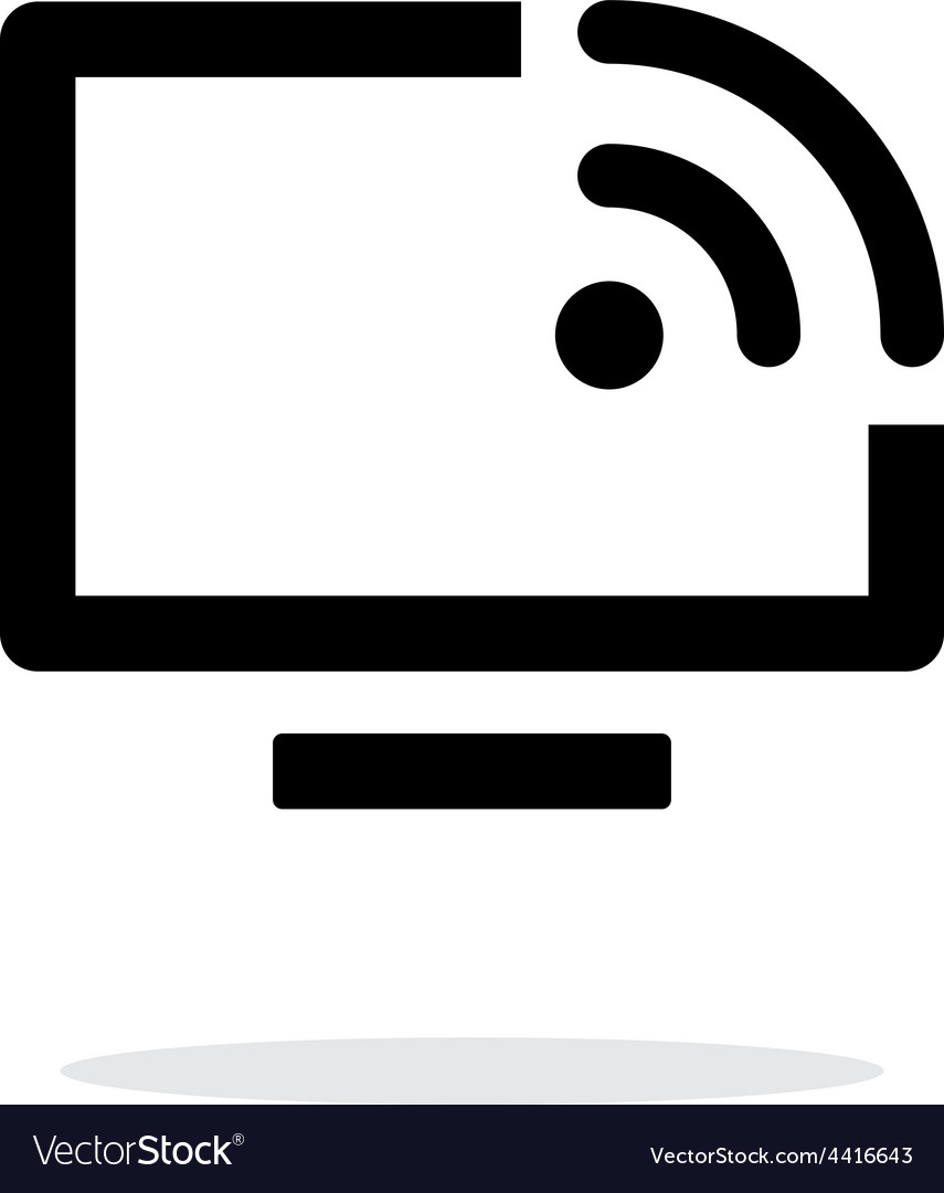 Remote control simple icon on white background Vector Image