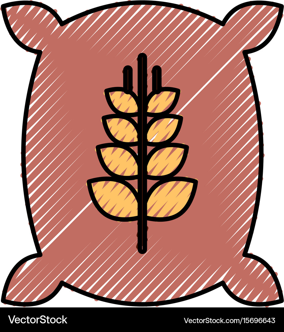 Sack of wheat icon Royalty Free Vector Image - VectorStock