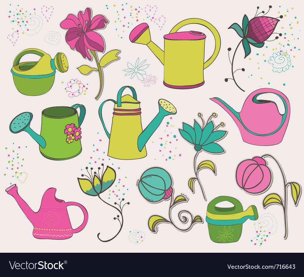 Spring design elements Royalty Free Vector Image