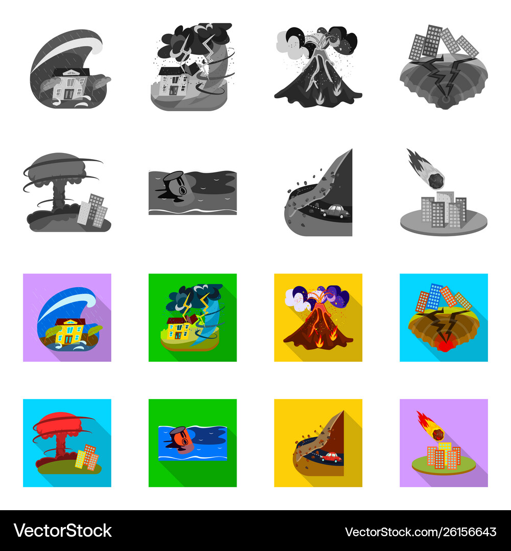 Weather and distress logo Royalty Free Vector Image