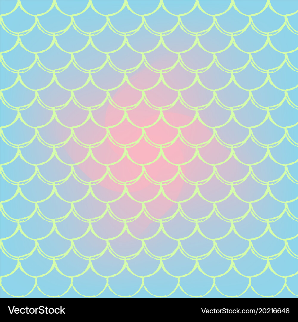 Fish scale and mermaid background Royalty Free Vector Image