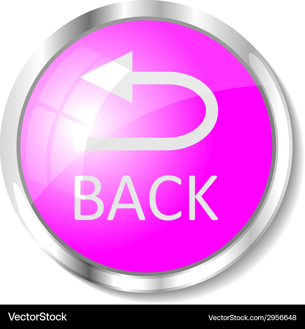 Pink web button Royalty Free Vector Image - VectorStock