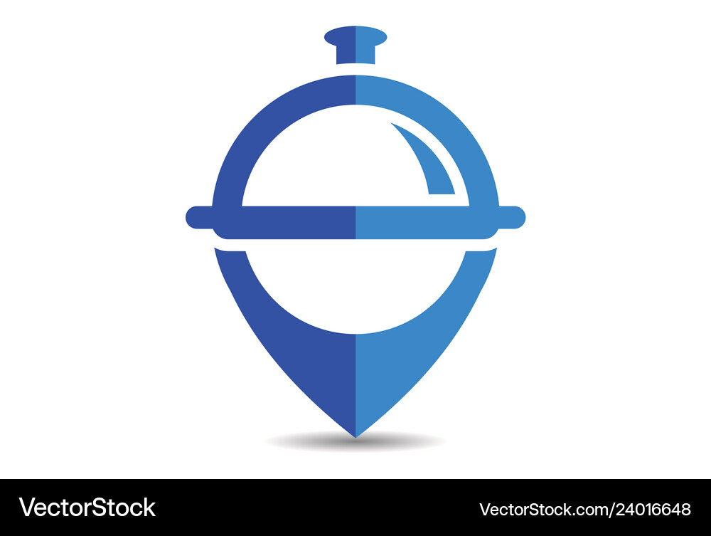 Restaurant food location logo icon Royalty Free Vector Image