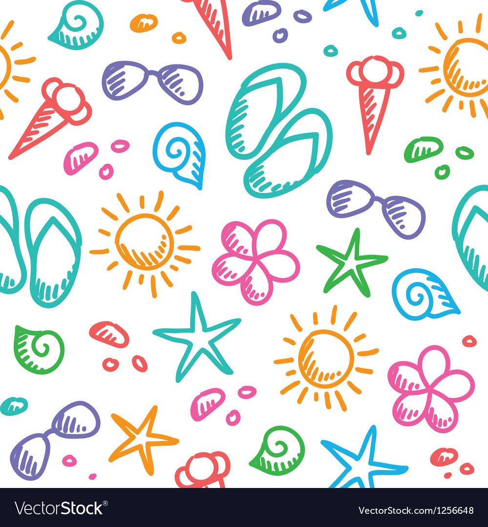 Summer pattern Royalty Free Vector Image - VectorStock