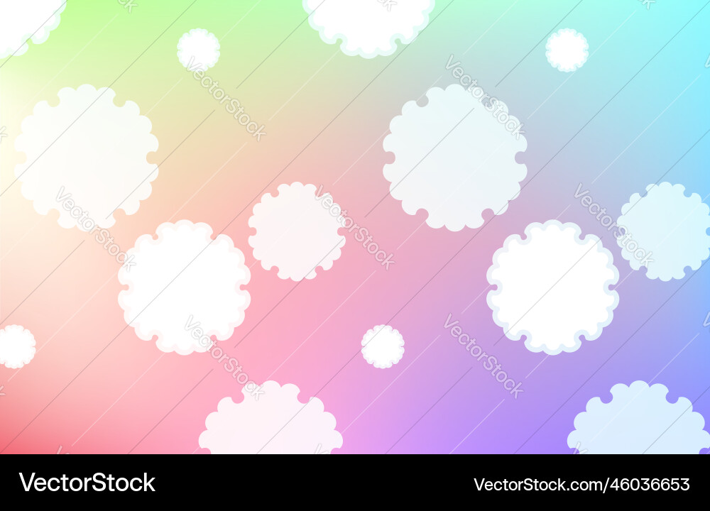 Background material of pale rainbow gradation Vector Image