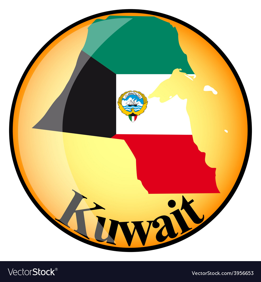 Button Kuwait Royalty Free Vector Image - VectorStock