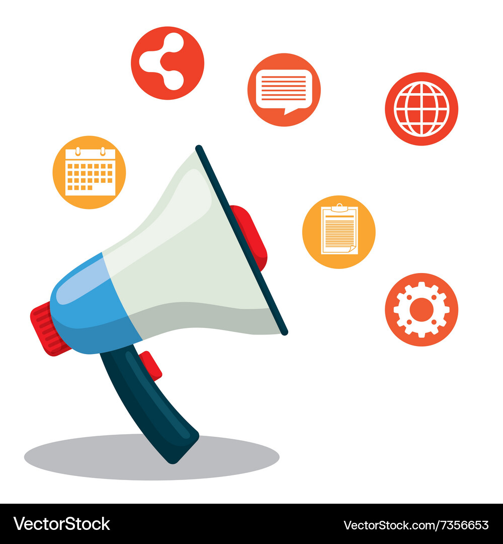 Digital marketing and advertising Royalty Free Vector Image