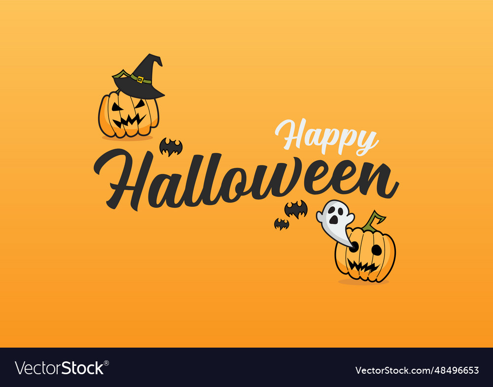 Happy halloween lettering doodle style Royalty Free Vector Happy halloween lettering doodle style Royalty Free Vector