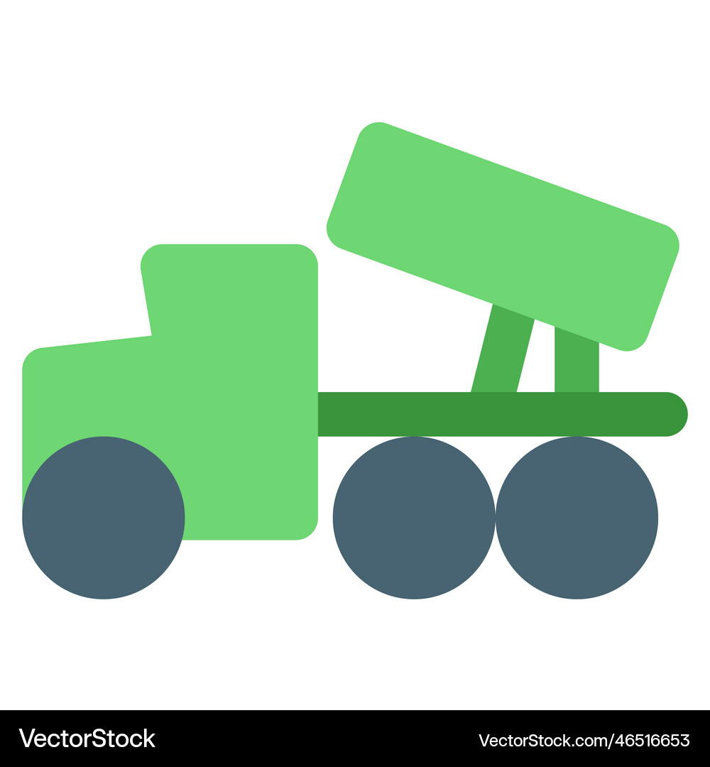Large rear liftable missile rack Royalty Free Vector Image
