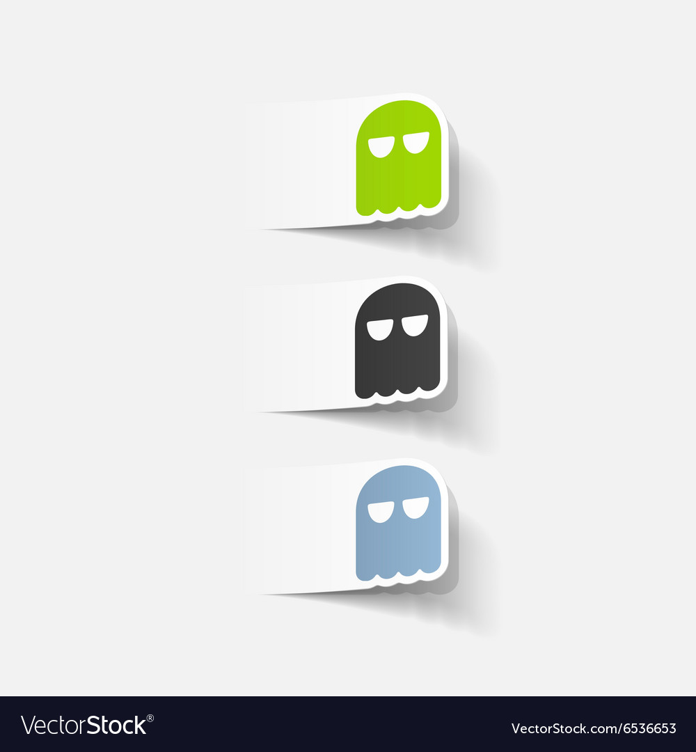 Realistic design element ghost Royalty Free Vector Image