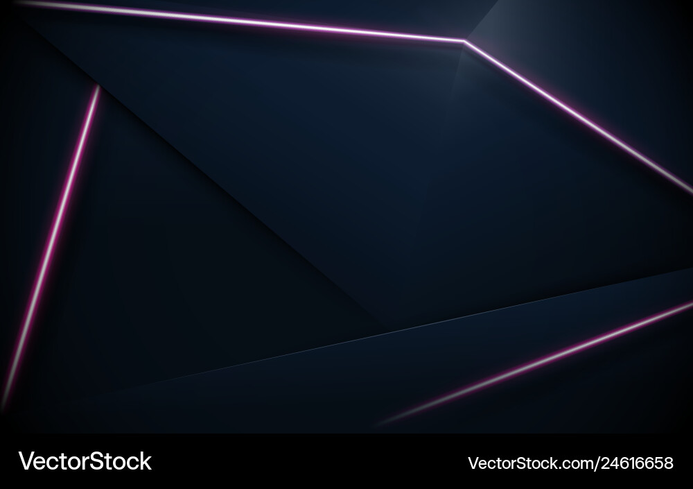 Abstract polygonal pattern luxury and purple neon Vector Image