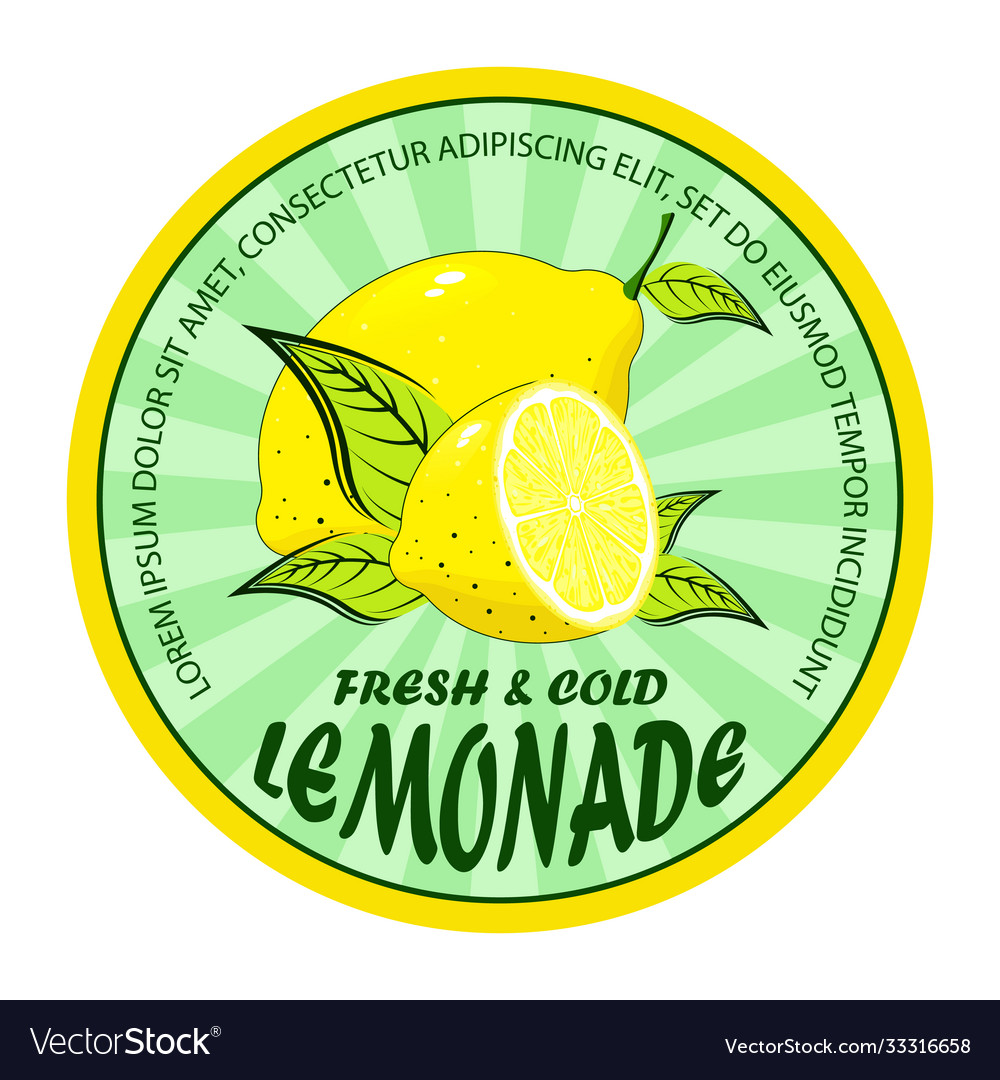 Lemonade Badges Royalty Free Vector Image Vectorstock