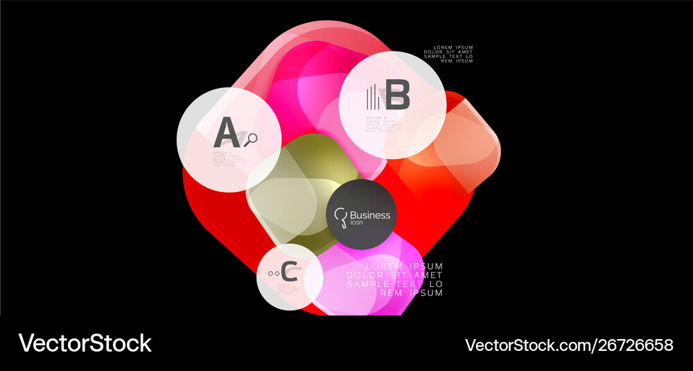 Modern advertising concept for wallpaper design Vector Image