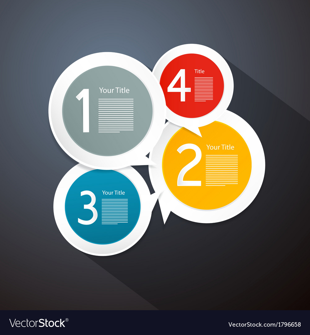 Progress steps for tutorial infographics Vector Image