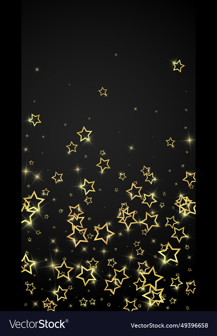 Twinkle stars scattered around randomly flying Vector Image