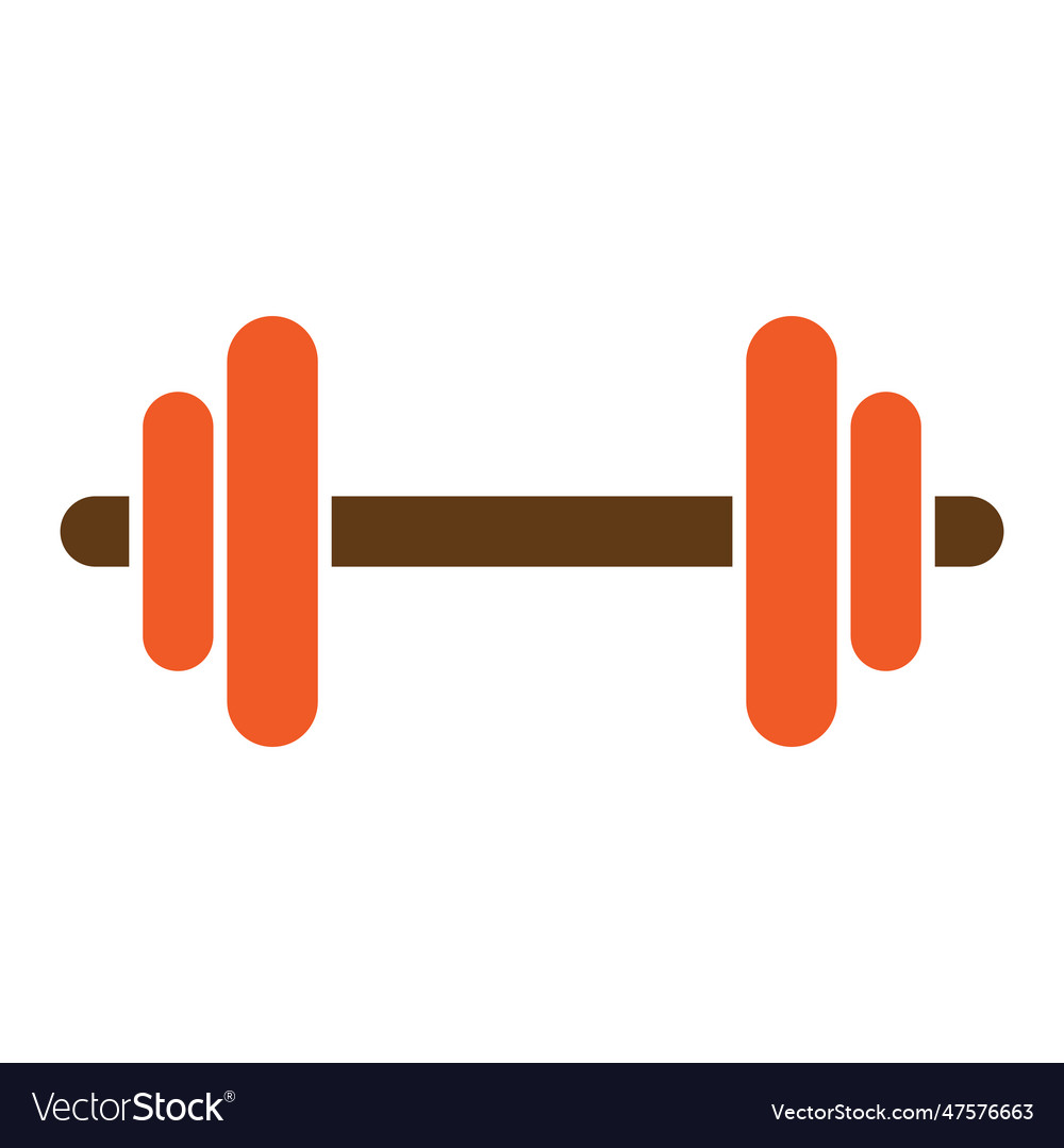 Dumbbell icon design template isolated Royalty Free Vector